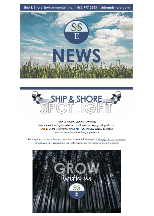 SSE September Newsletter - Ship & Shore Environmental | Clean Air ...